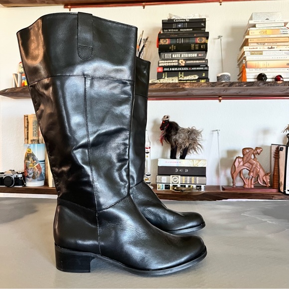 Duo | Shoes | Duo Leather Riding Heeled Equestrian Boots Wide Calf ...